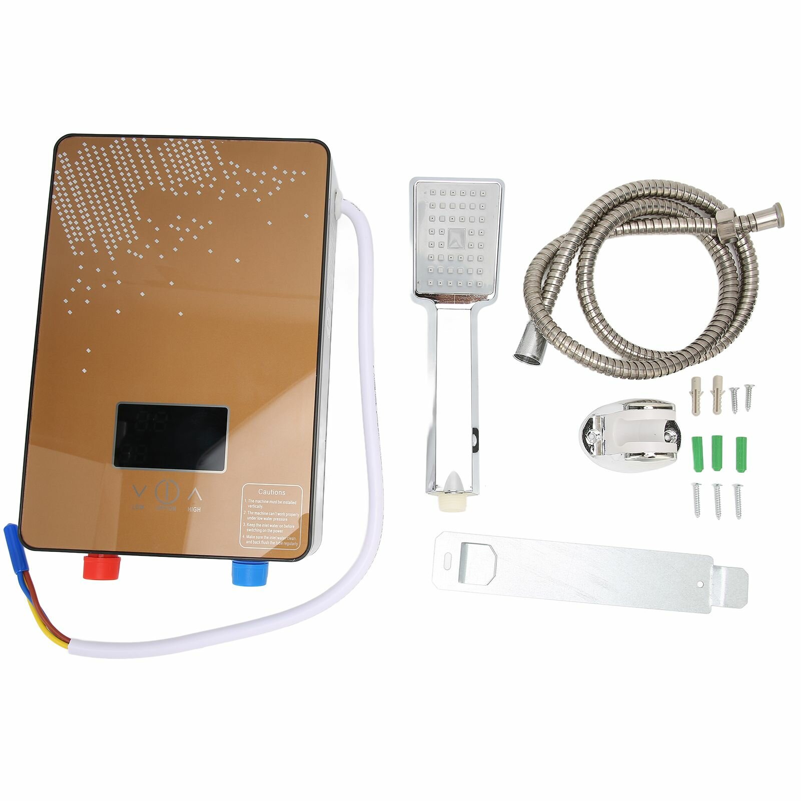 220 В 6500 Вт безрезервуарный мгновенный электрический водонагреватель для душа для домашней ванной комнаты