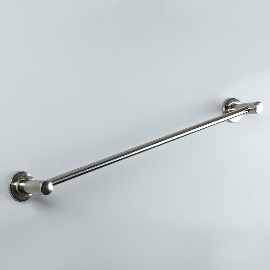 Держатель для полотенец одинарный, 61 × 5 × 8,5 см, цвет: хром