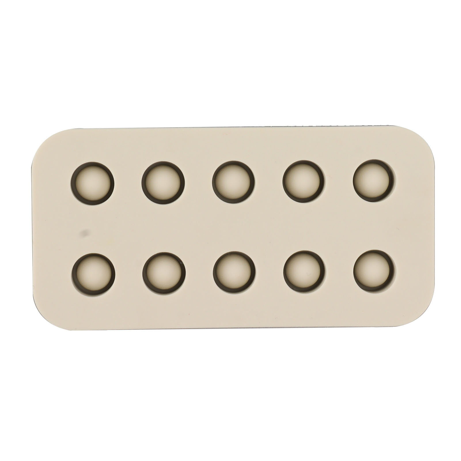 Силиконовая форма для отливки восковых чашек-маточников, 2 ряда