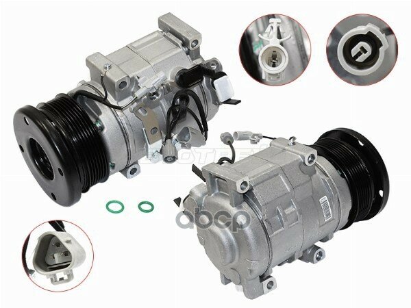 Компрессор кондиционера Toyota Land Cruiser (J200) 07-21 / Lexus LX 07-23 Sat арт. ST-TY92-396-A0