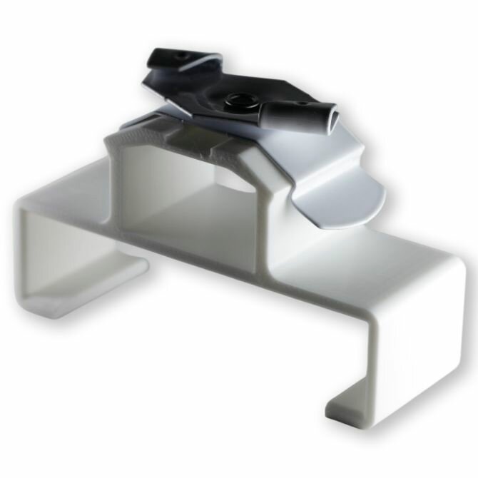 Кронштейн для гардины 87 мм на подвесной потолок типа Армстронг