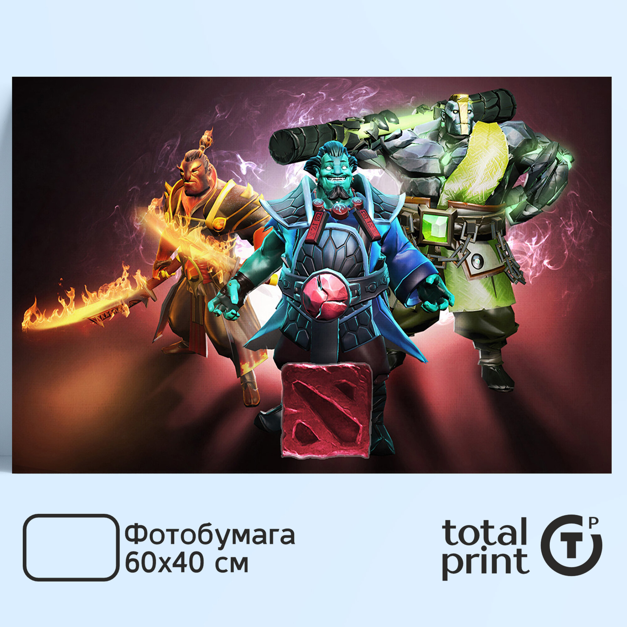 Постер, Дота 2, 60х40см, Эмбер, шторм, земеля