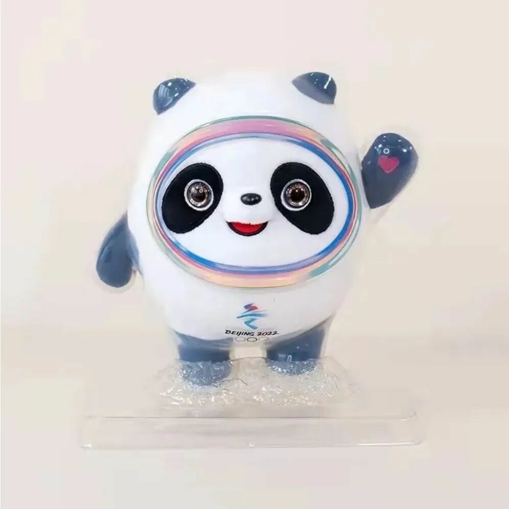 Олимпийских игр зимних 2022 кукла-талисман Bing Dwen Dwenu002FБинг Двен Двен Плюшевая 25 смu002FС цветной коробкой упаковки, оригинал1