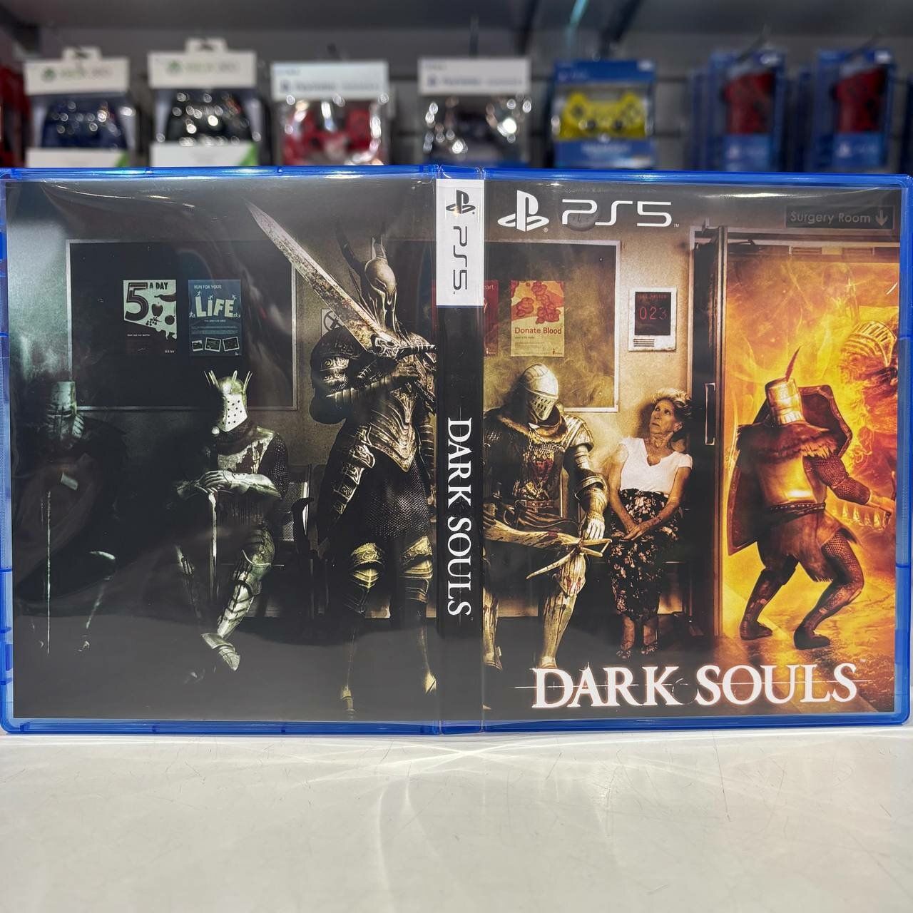 Игра "Dark Souls" PS5 - Кастомная обложка для диска №25