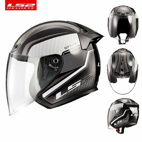 LS2 оригинальный мотоциклетный шлем мужской летний мотоциклетный шлем 3/4 с открытым лицом ...