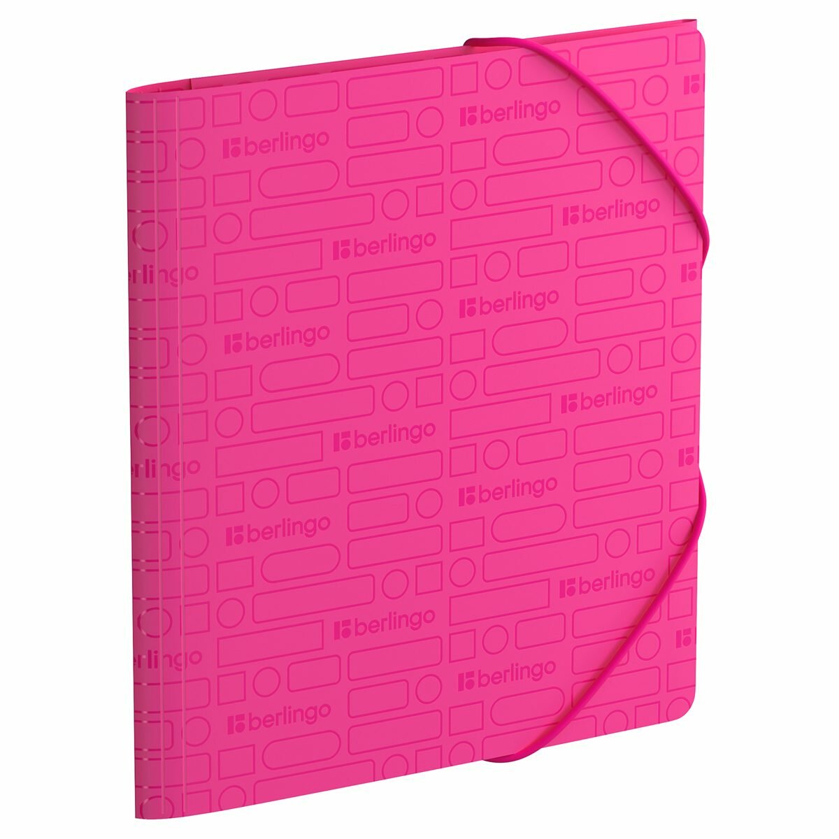 Папка для тетрадей на резинке А5+ Berlingo "Your Way", 600мкм, розовый неон (FB5_A5896)