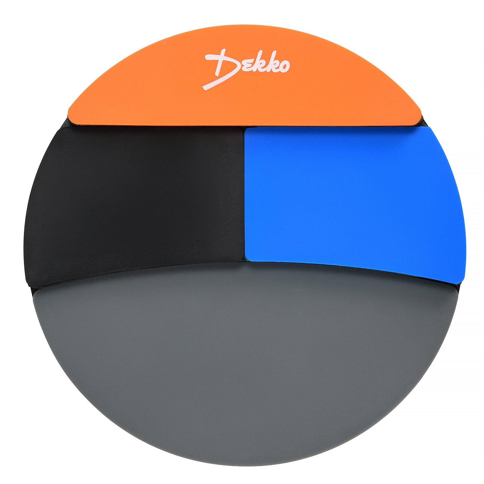 Тренировочный мультизонный пэд для барабанщика DEKKO PD4-12 ORG 12" (30,5 см) односторонний