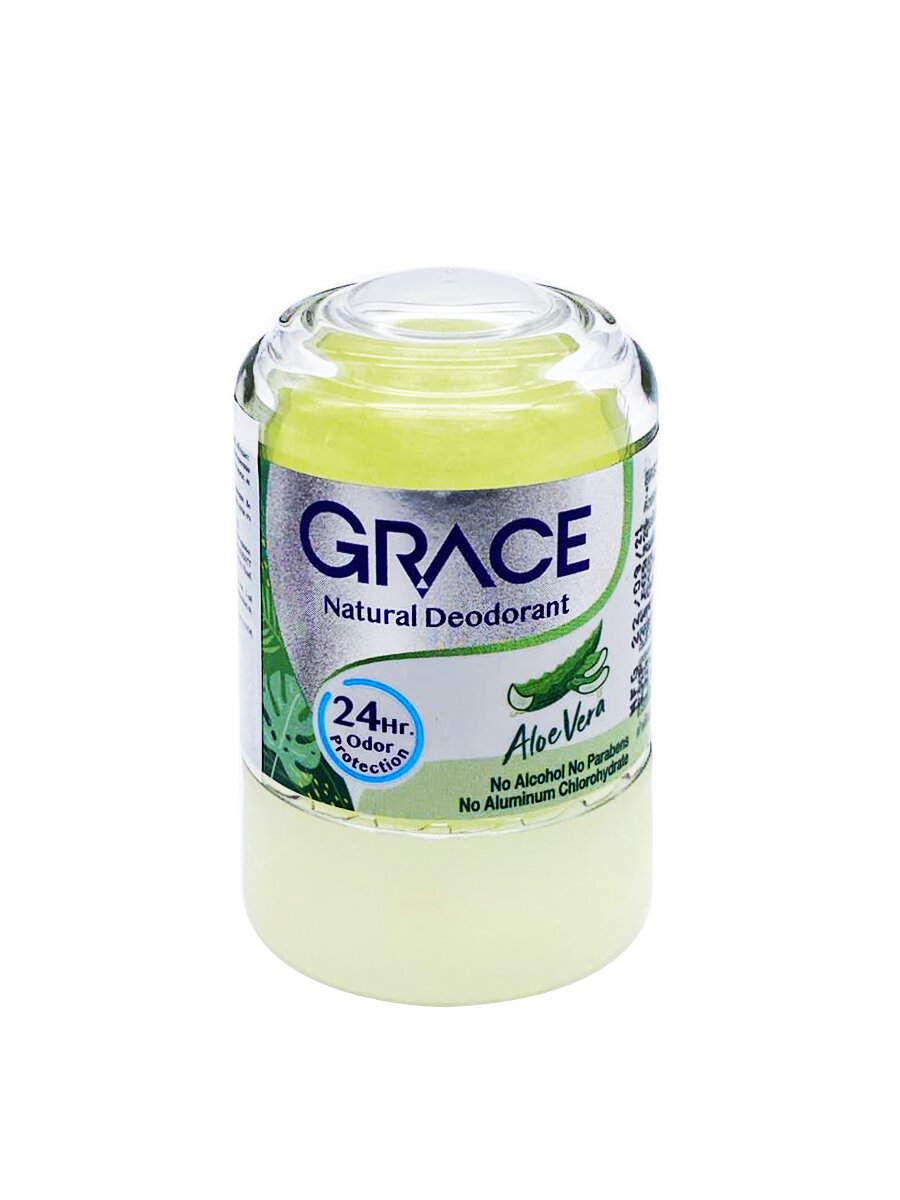 Натуральный кристаллический дезодорант Grace алоэ вера 50 г
