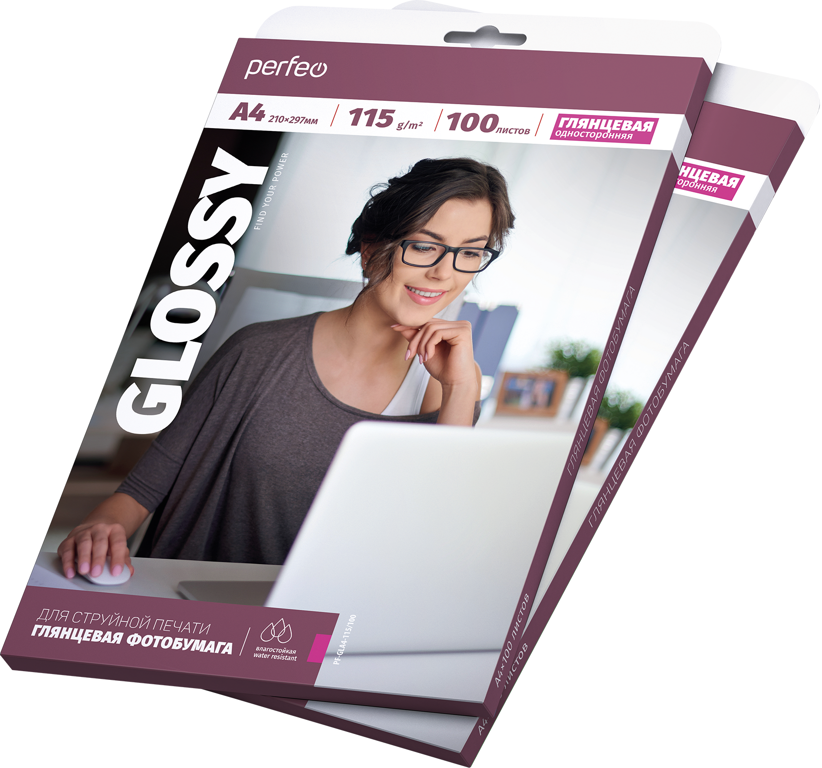 Фотобумага Perfeo A4 115 г/м2 глянцевая 100л (PF-GLA4-115/100) (G12)