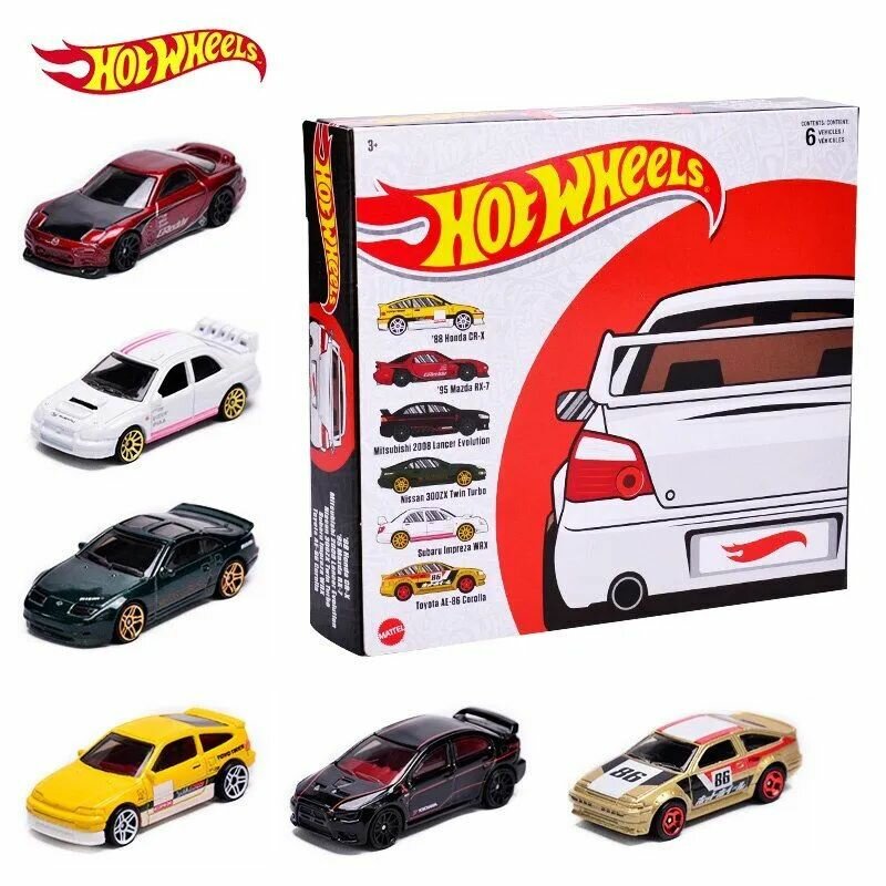 Hot Wheels машинка металлическая игрушка коллекционная масштабная модель 6 штук