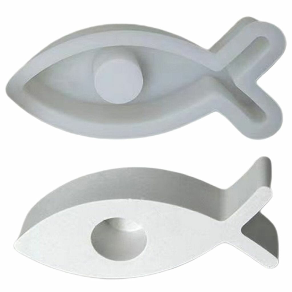 Силиконовая форма-подсвечник в форме рыбы - А