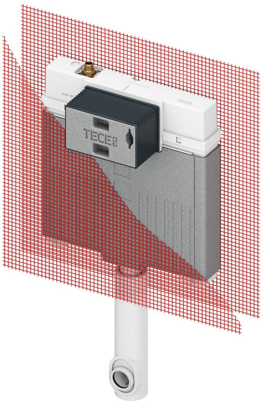 Застенный бачок Tece box Octa 2 с арматурной сеткой 9370500