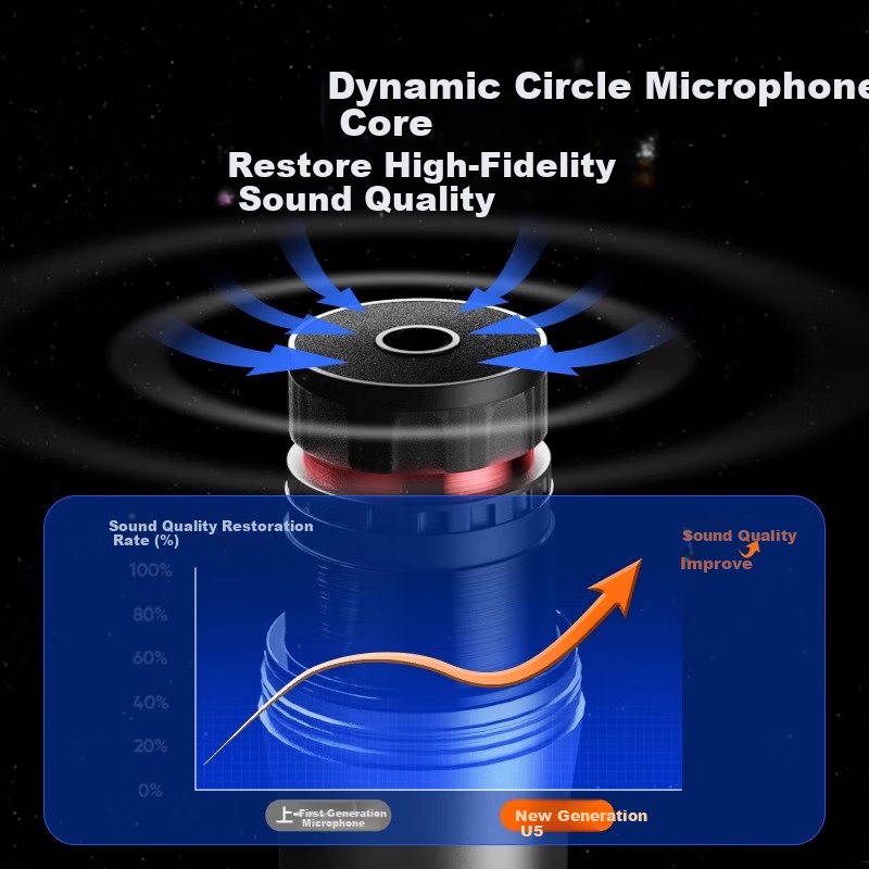 SANSUI V71 Wireless Microphone U Section Home KTV Singing Stage Hosting Speech Karaoke Conference Speaker Sound Amplifier FM Universal One Drag One Full Metal Microphone