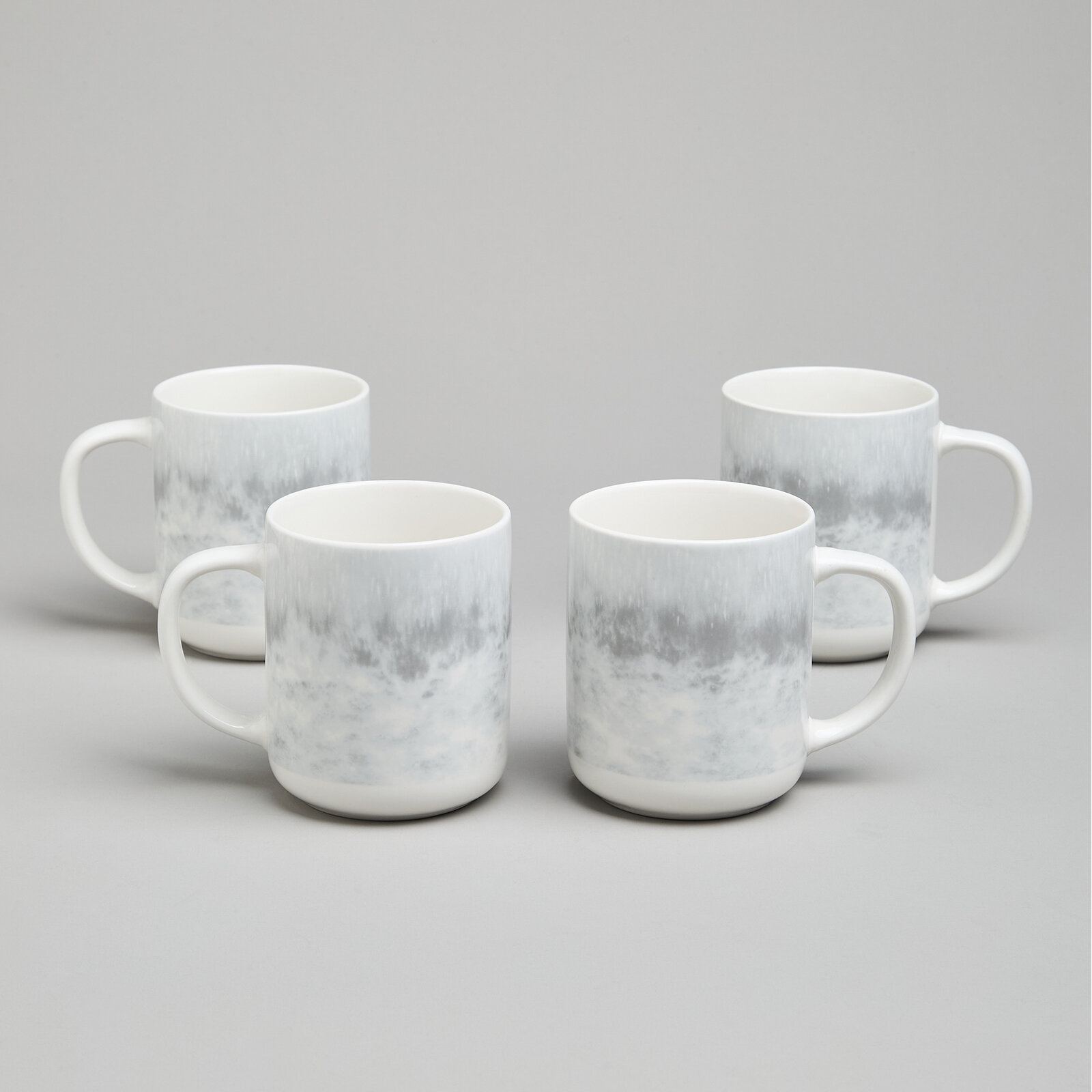 Набор кружек bronco daily 4 шт. 350 мл серый KSG-576-1009