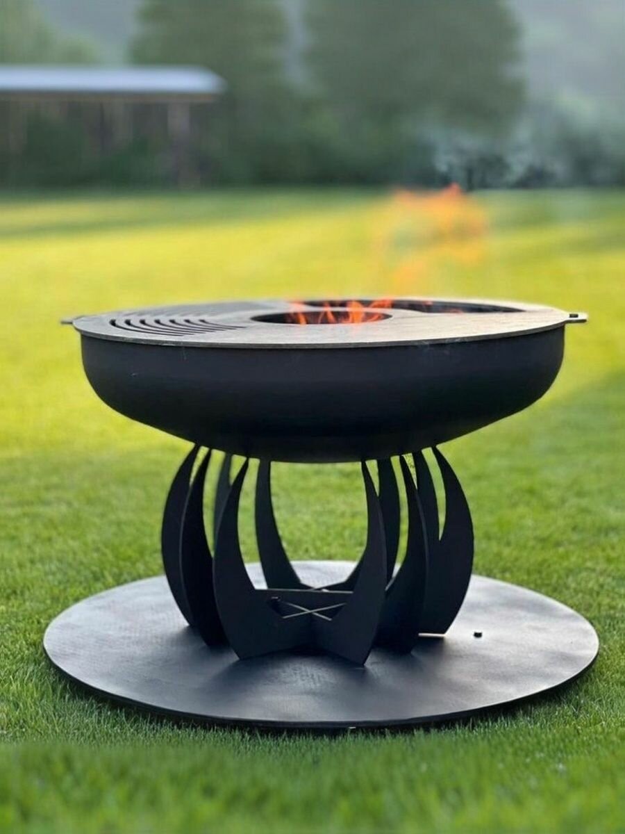 Гриль очаг CLASSIC D-800. Толщина чаши 6 мм.