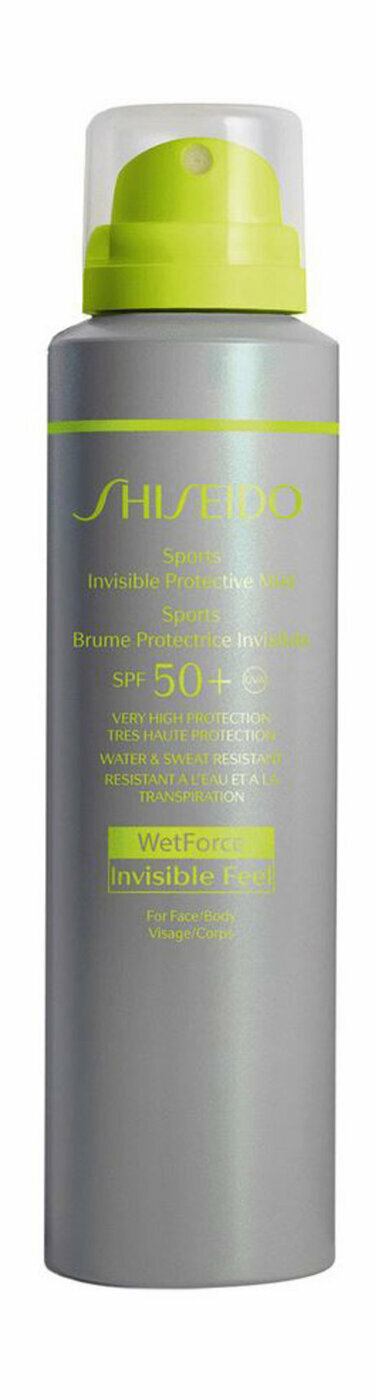 SHISEIDO Suncare Sports Спрей солнцезащитный для тела невидимый SPF50+, 150 мл