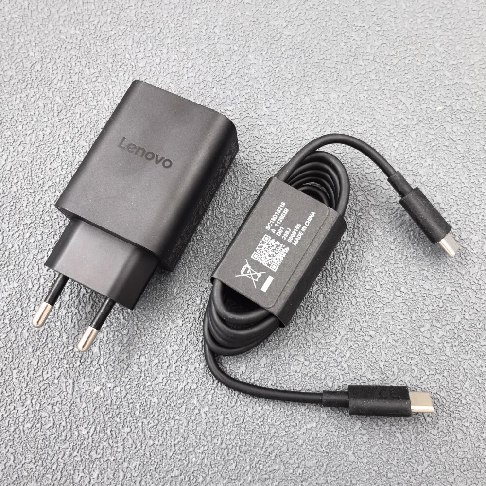 Оригинальный адаптер Lenovo 30 Вт EU, кабель USB-C 1 м