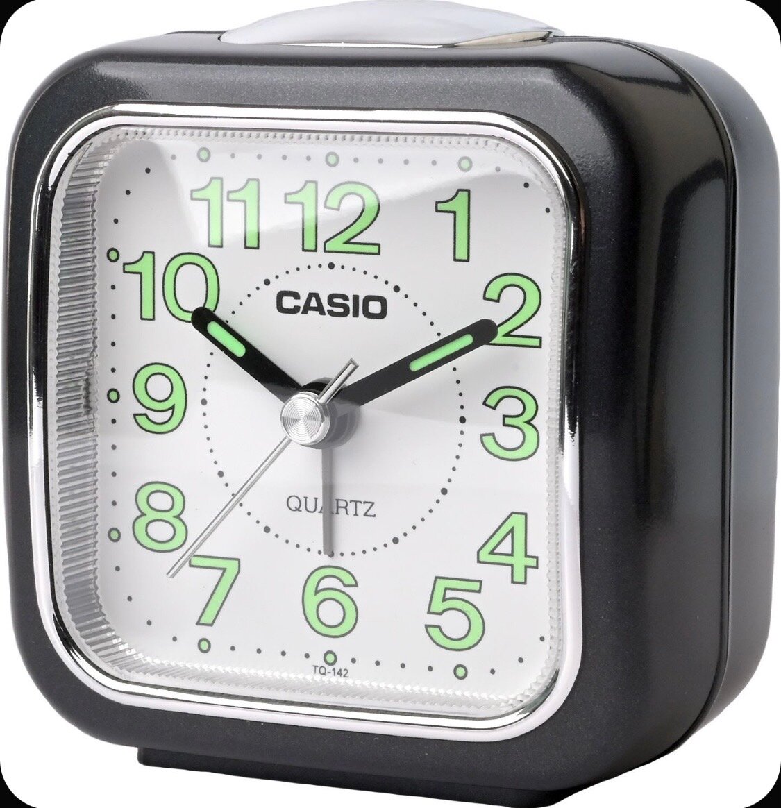 Настольный будильник CASIO "TQ-142-1D", с подсветкой, из твердого пластика