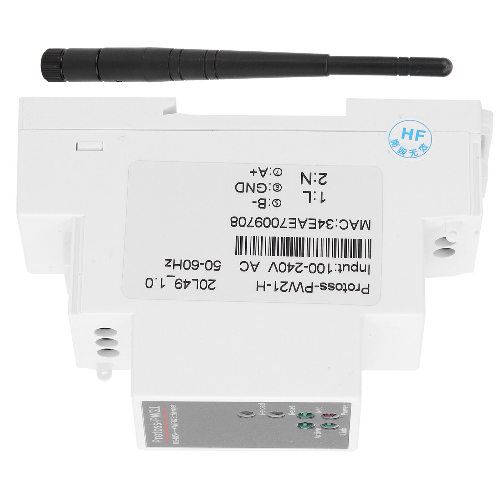 RS485 в WIFI/Ethernet Serial Server IP для ECos с антенной PW21-H AC 100-240V