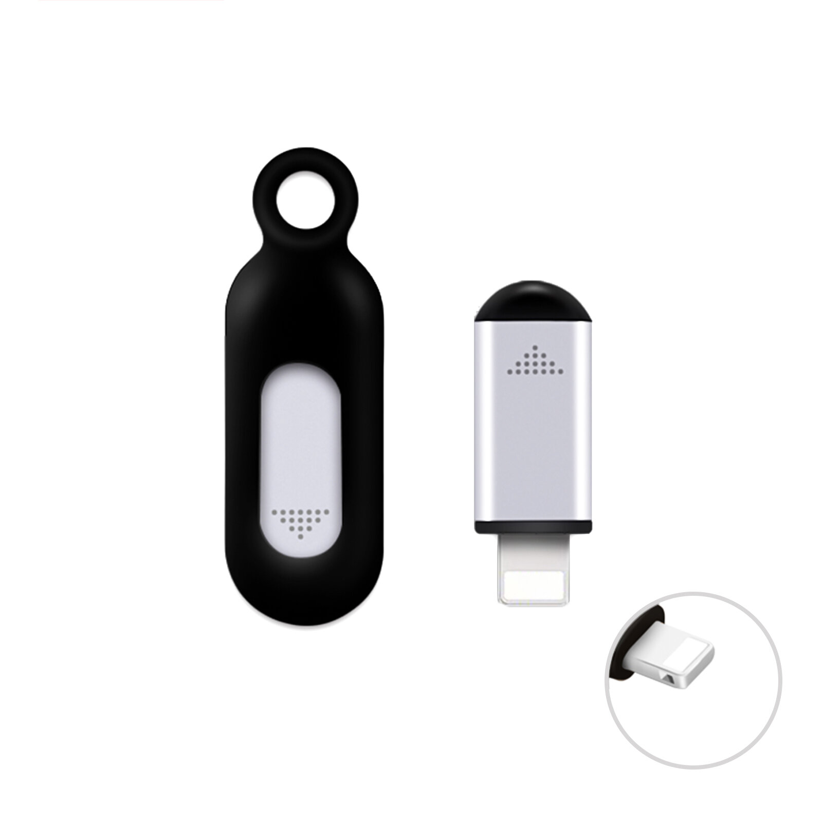 Беспроводной инфракрасный передатчик для смартфонов Универсальный мини пульт дистанционного управления для iOS Смартфон Телевизор Кондиционер Вентилятор Камера, Цвет: Черный, серебристый, серый (выбор), Материал: Алюминиевый сплав и ABS, Интерфейс: Micro