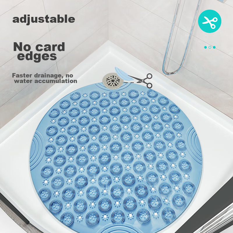 Dajiang Bathroom Non-Slip Mat, Shower Mat, Elderly Bathing Anti-Fall Mat, Bathroom Non-Slip Mat, 55x55cm