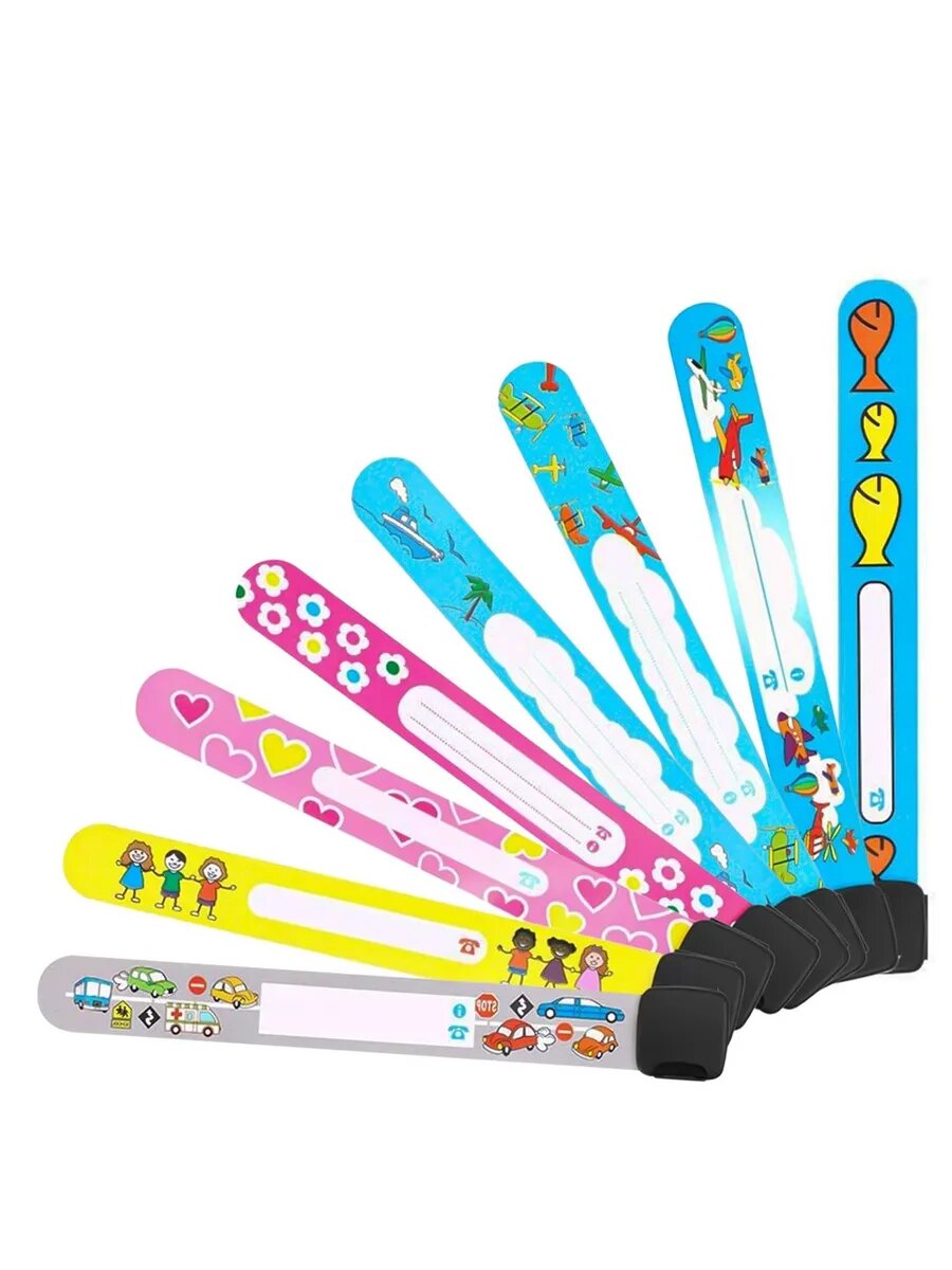 Водонепроницаемый идентификационный браслет 8 штук