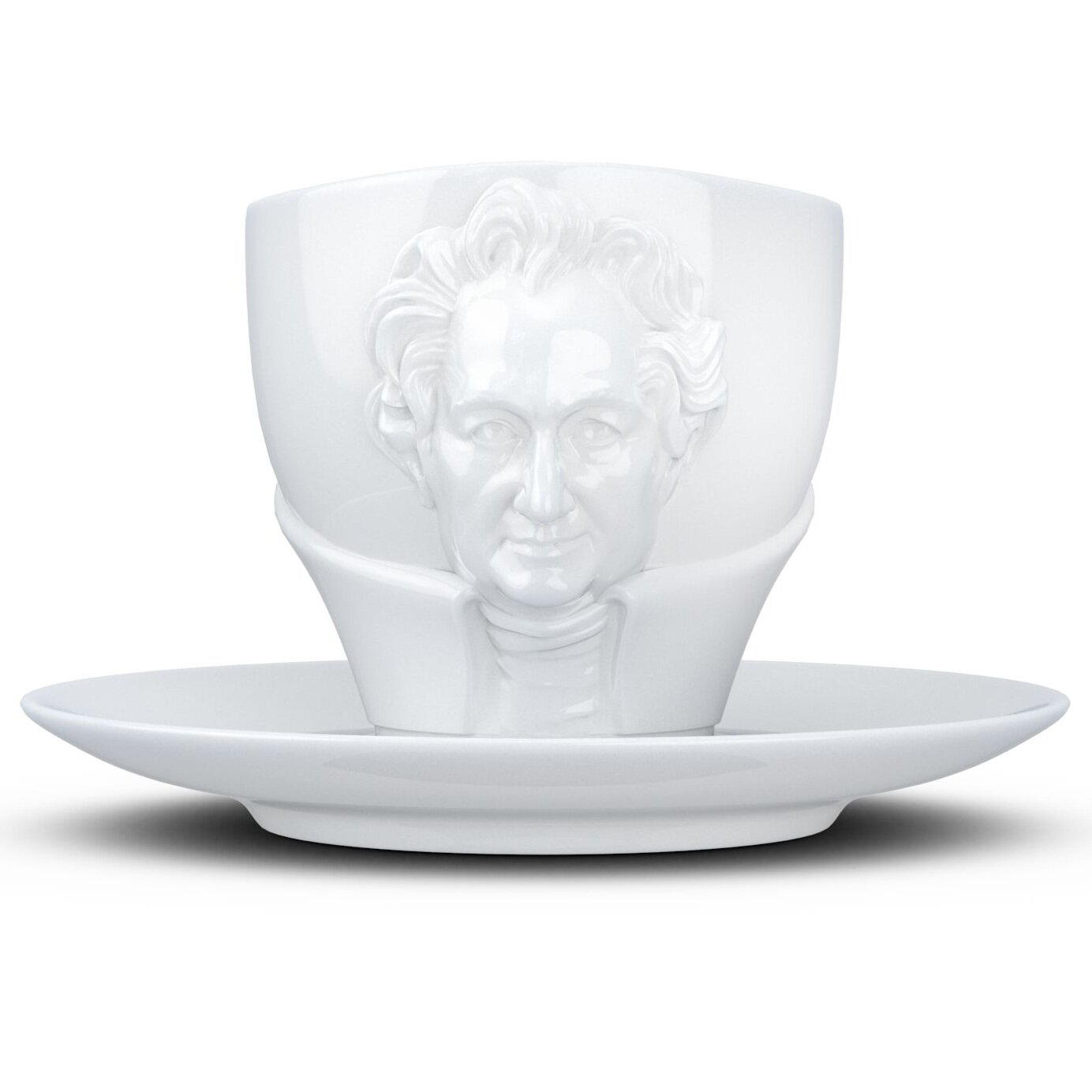 Чашка с блюдцем Tassen Talent cup Johann Wolfgang von Goethe in white 80.11.01