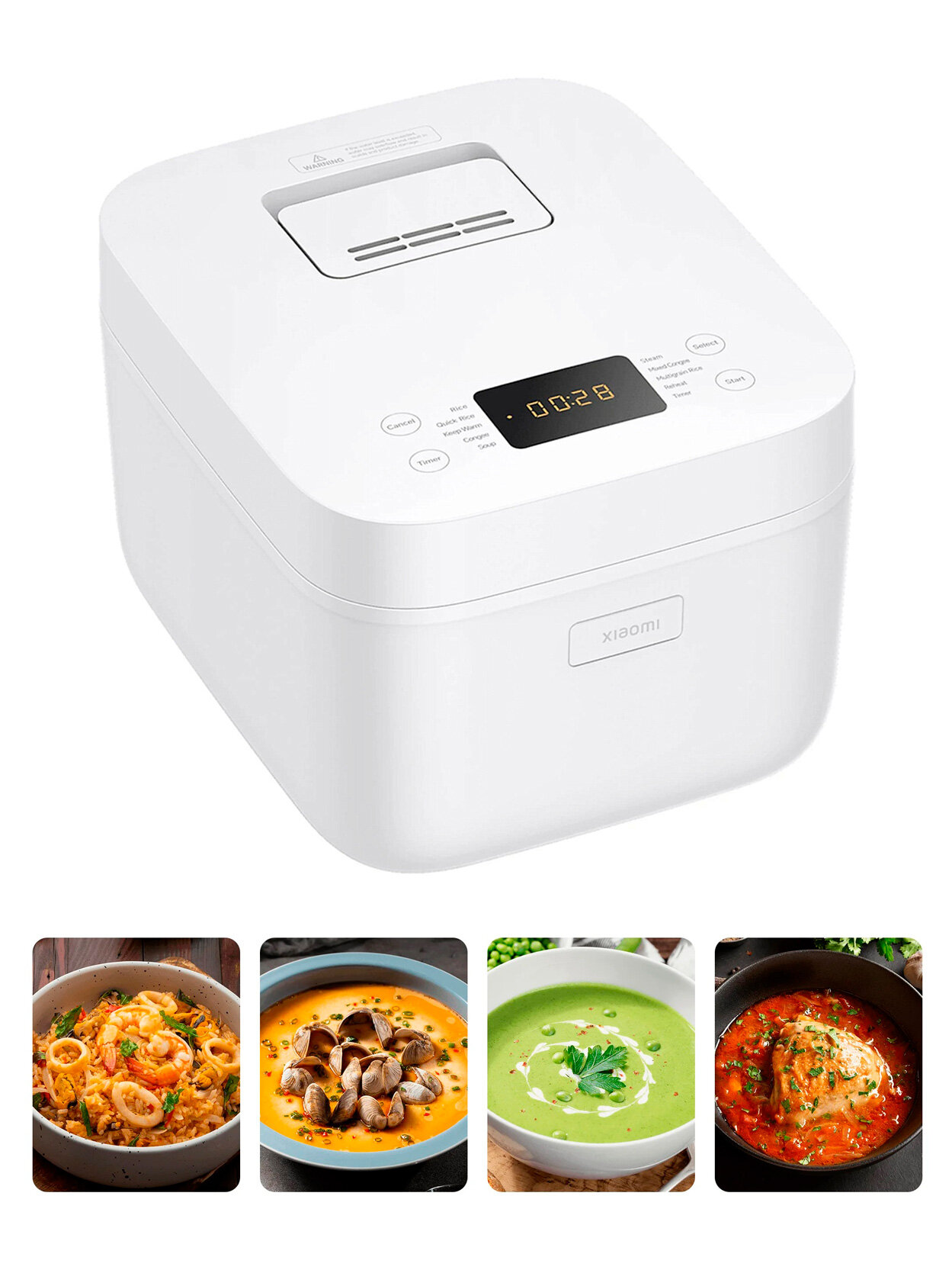 Мультиварка рисоварка 4 литра Xiaomi Multifunctional Rice Cooker (BHR9044EU) Евро-версия