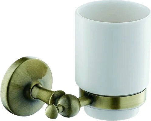 Стакан для ванной Art&Max Антик (Antic) AM-E-2668Q бронза, из латуни