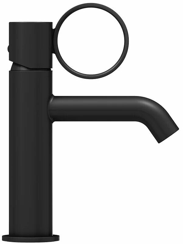 Смеситель для раковины Jacob Delafon Vivienne Signature E38682-LB2-BL черный, матовый, кран для ванной в раковину, из латуни, рычажный, с керамическим картриджем, с функцией экономии расхода