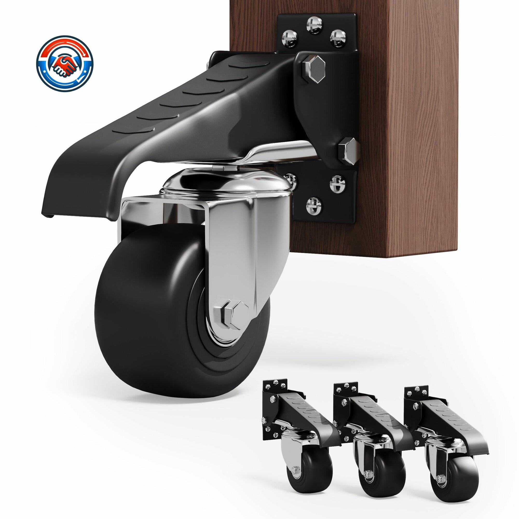 Мебельное колесо для верстака, поворотное роликовое, усиленная стальная конструкция, 360 вращение, грузоподъемность до 700 фунтов, комплект для гаража и мастерской