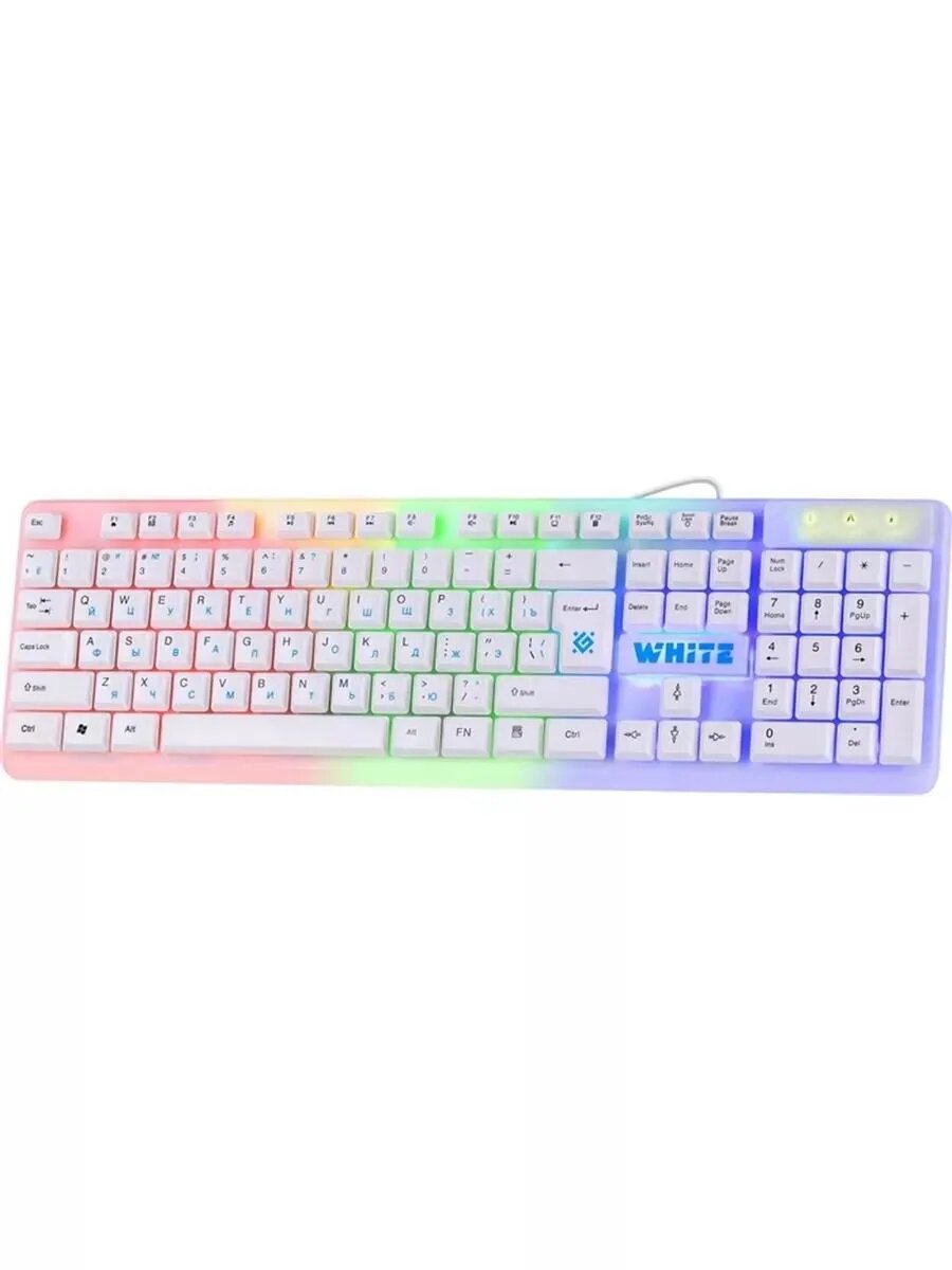 Клавиатура проводная White GK-172 104 клавиш 1.5м