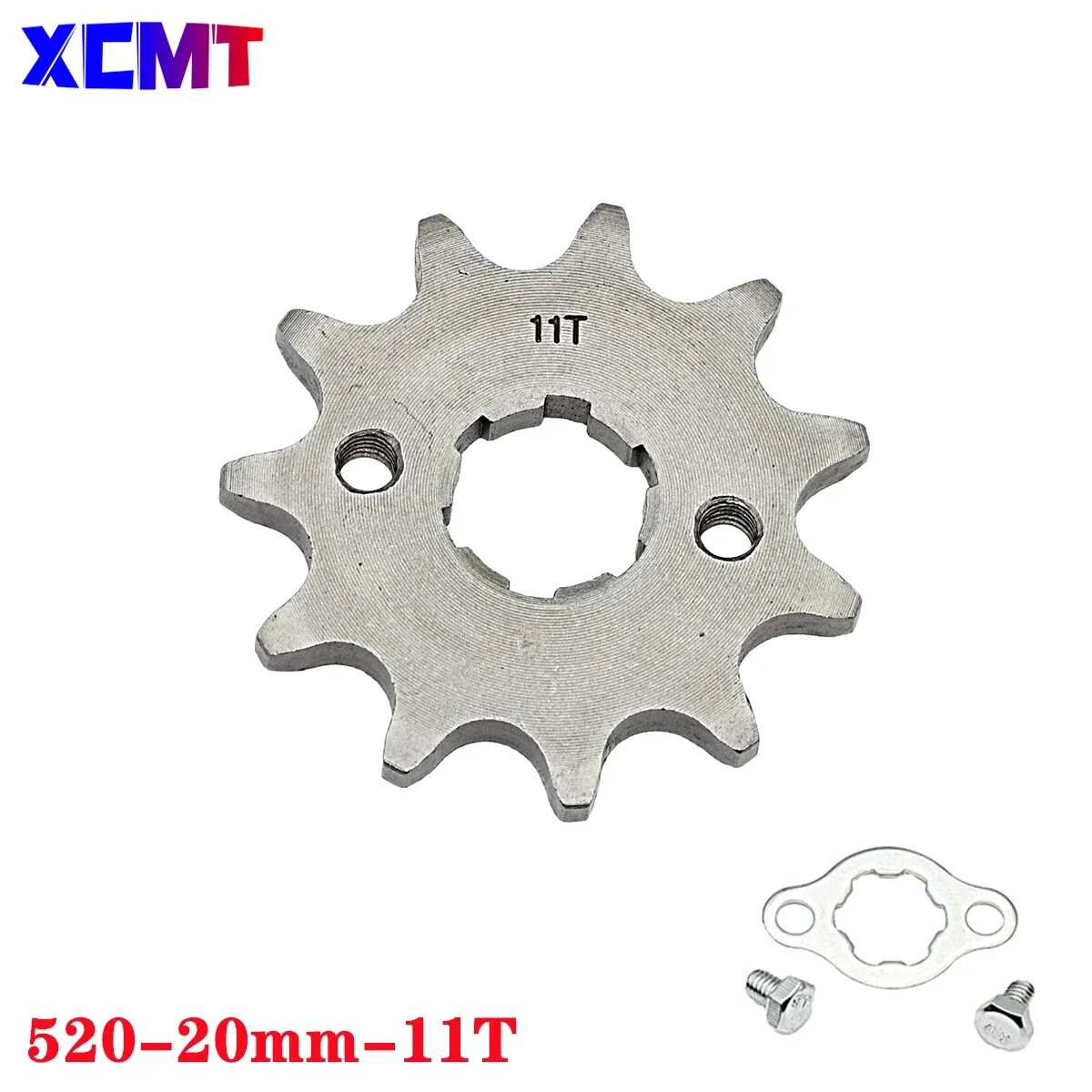 520 10t 11T 12T 13T 14T 15T 16T 17T 18T 19T 20T Зуб 20 мм ID Передняя звездочка двигателя подходит для питбайка ATV Часть мотоцикла, 11T