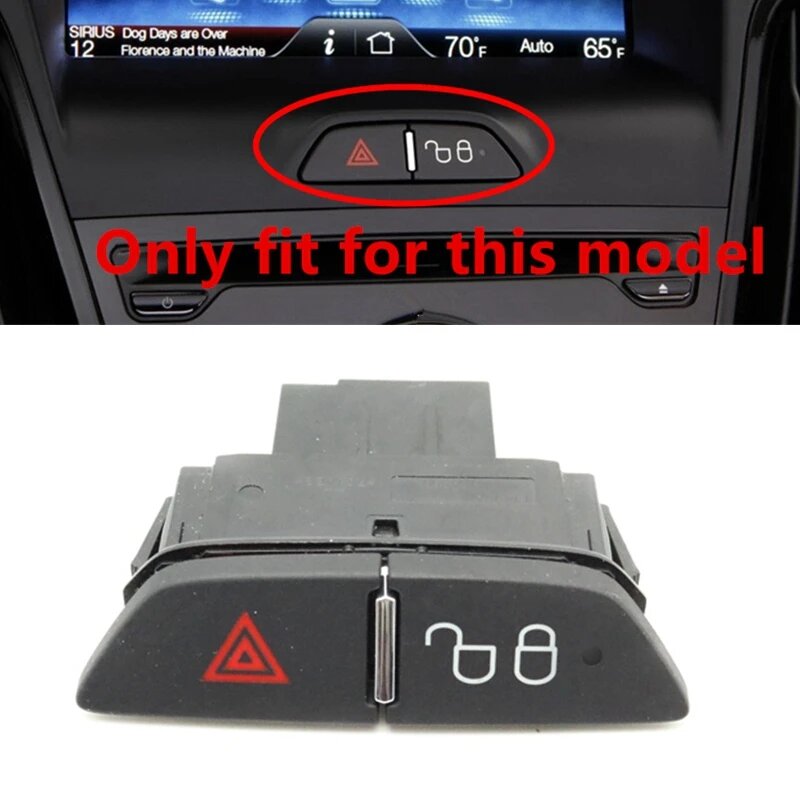 Автомобильная мигалка, кнопка аварийной аварийной сигнальной лампы для Ford Focus MK3 2012-2015 SYNC 2 3 Ecosport BW 2013-