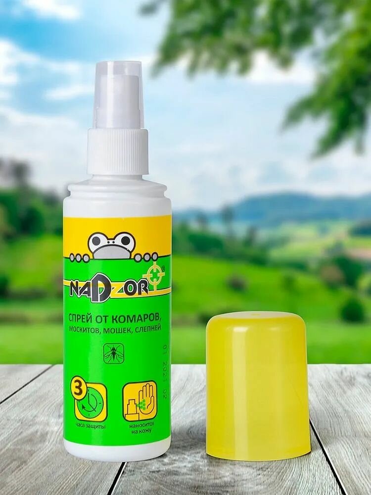 Спрей от комаров и мошек 100 мл, Nadzor