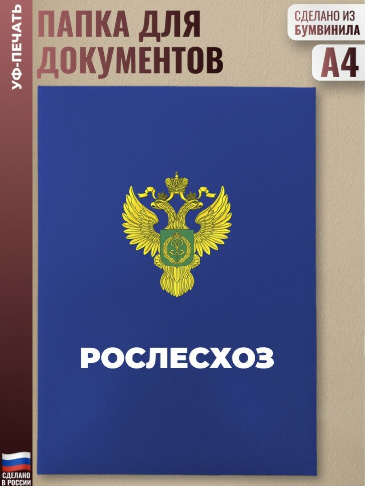 Адресная папка "Рослесхоз" синяя