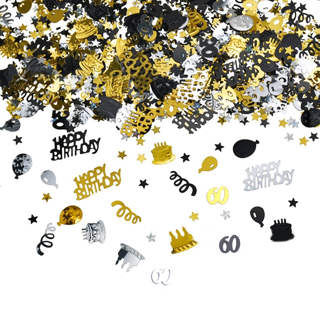 Украшение стола золотыми конфетками на день Рождения18/20/30/40/50/60/70