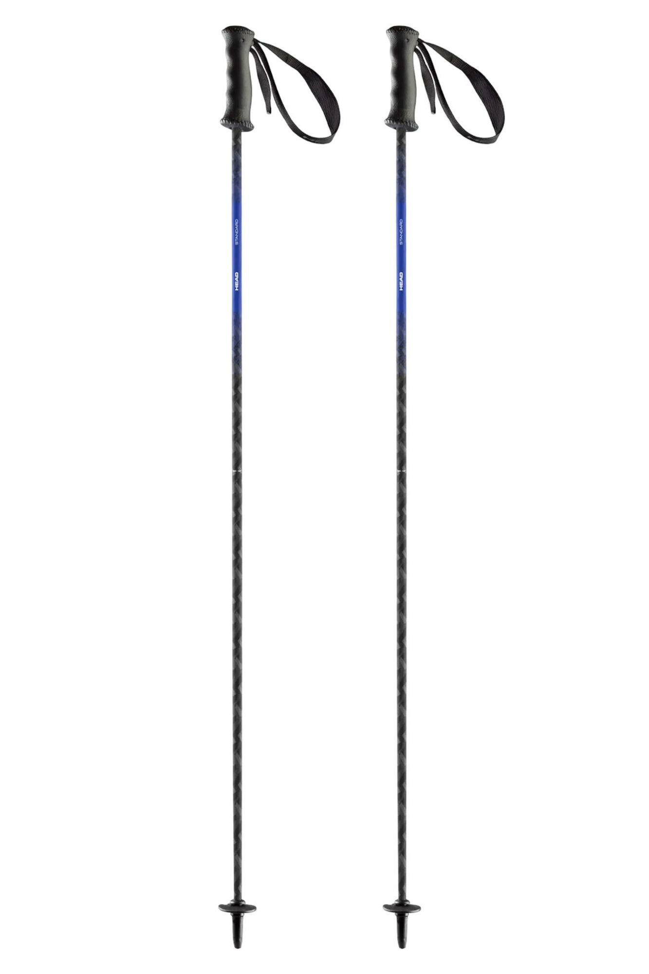 Горнолыжные палки HEAD Standard 12,3mm Carbon/Standard Blue (см:125)