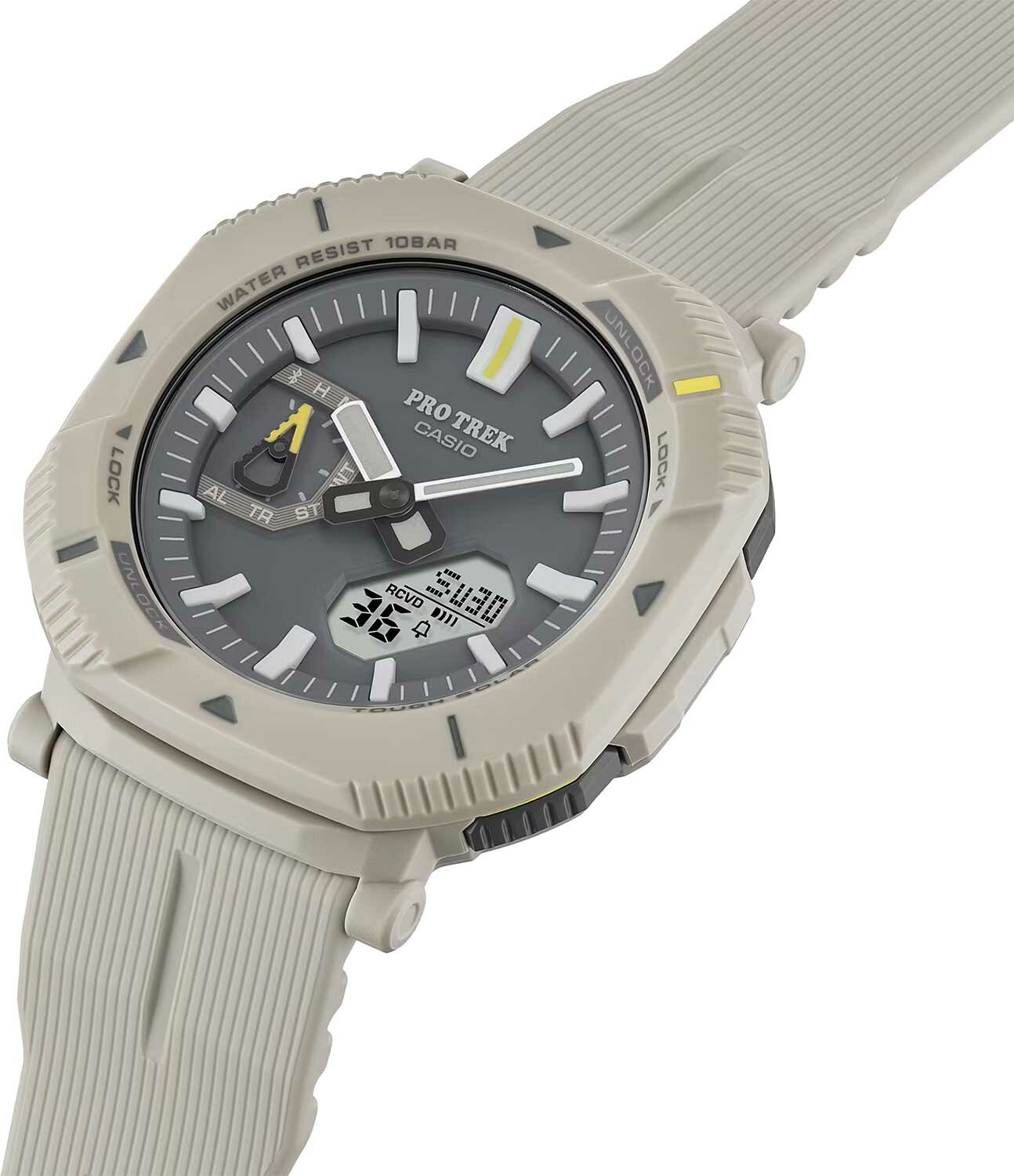 Наручные часы CASIO, серый/желтый — фото 1