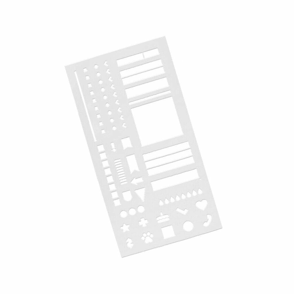 Линейка Шаблона Плана Календаря-Белая