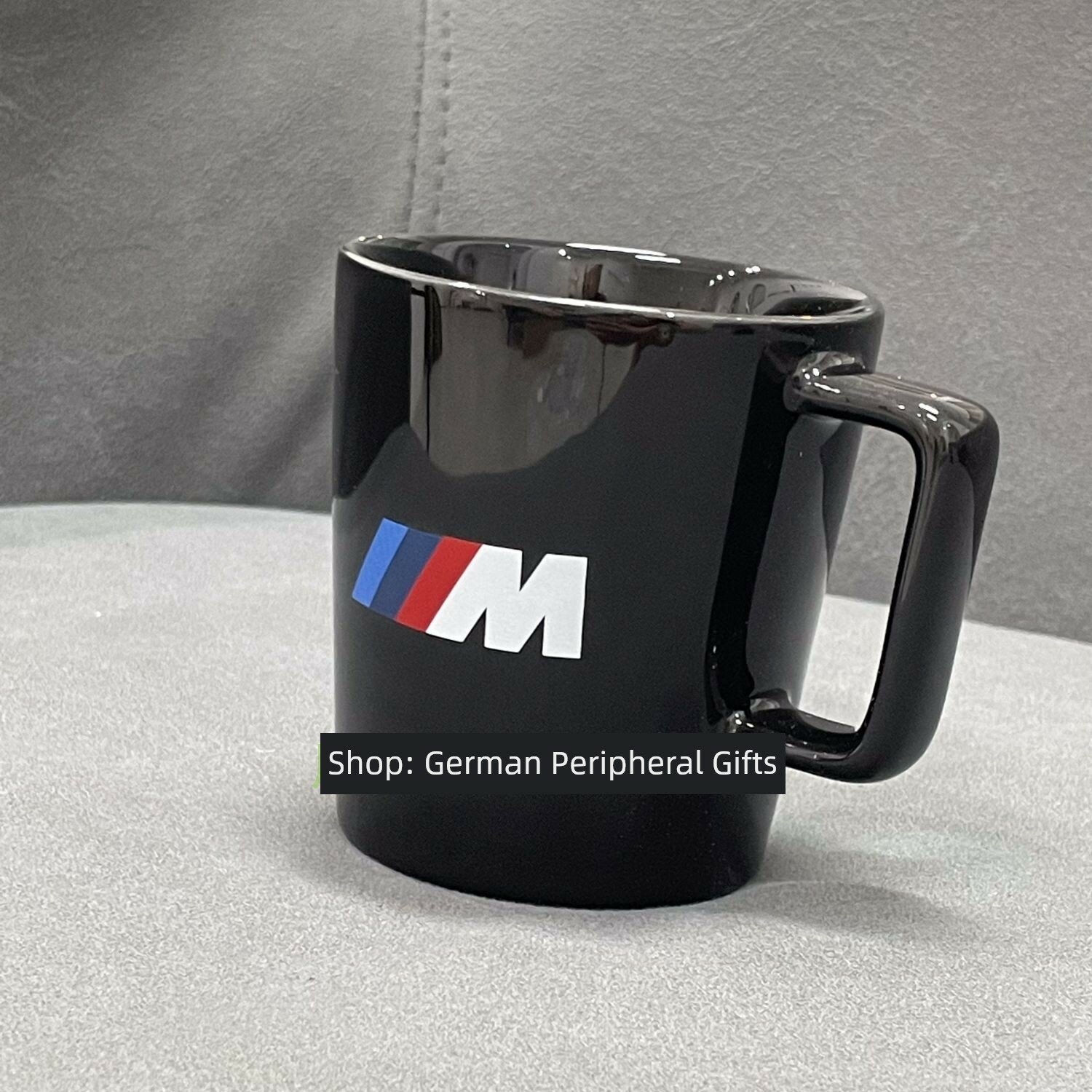 Чашка BMW, черно-белая, простая, 300 мл, кофейная чашка, керамическая чашка, однотонная, для пары, для воды черный