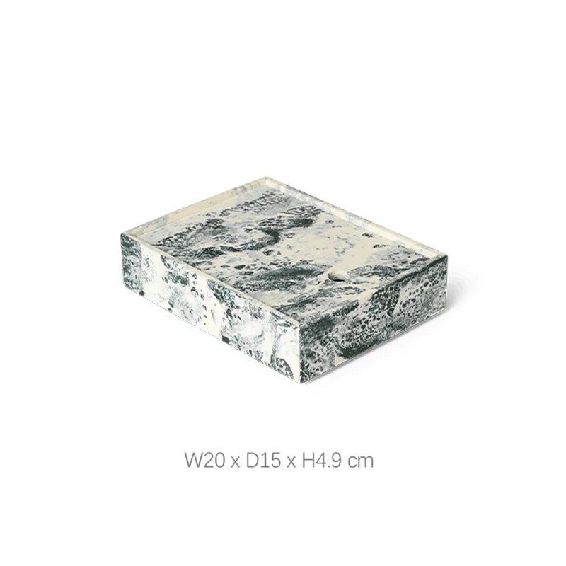 25 новых товаров: Датский Ferm LIVING — поднос из смолы с мраморным узором, поднос для украшений, органайзер для