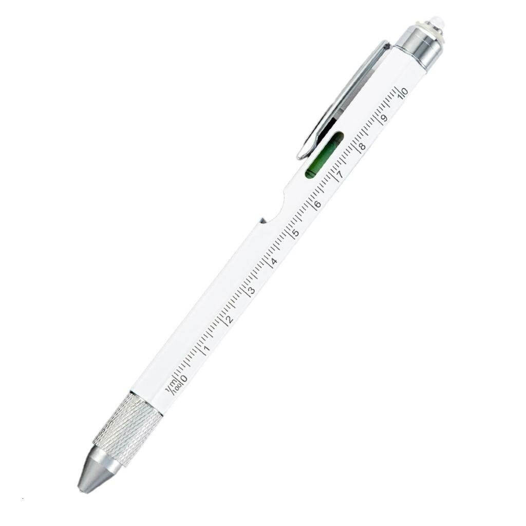 7-в-1 металлическая многофункциональная ручка, Белый