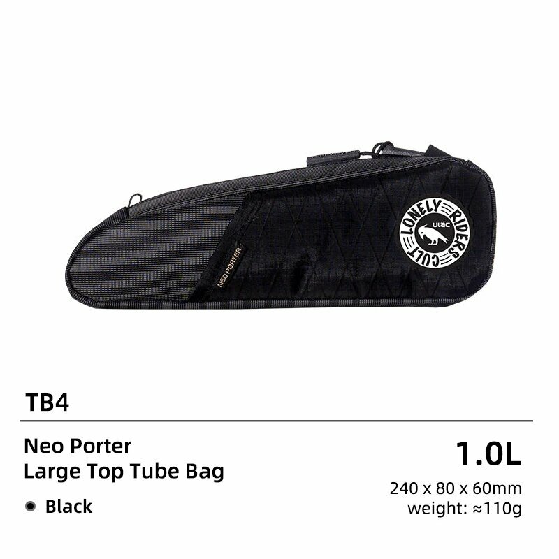 ULAC Водонепроницаемая сумка для велосипеда 0,9/1 л Черный, TB4 1L Black