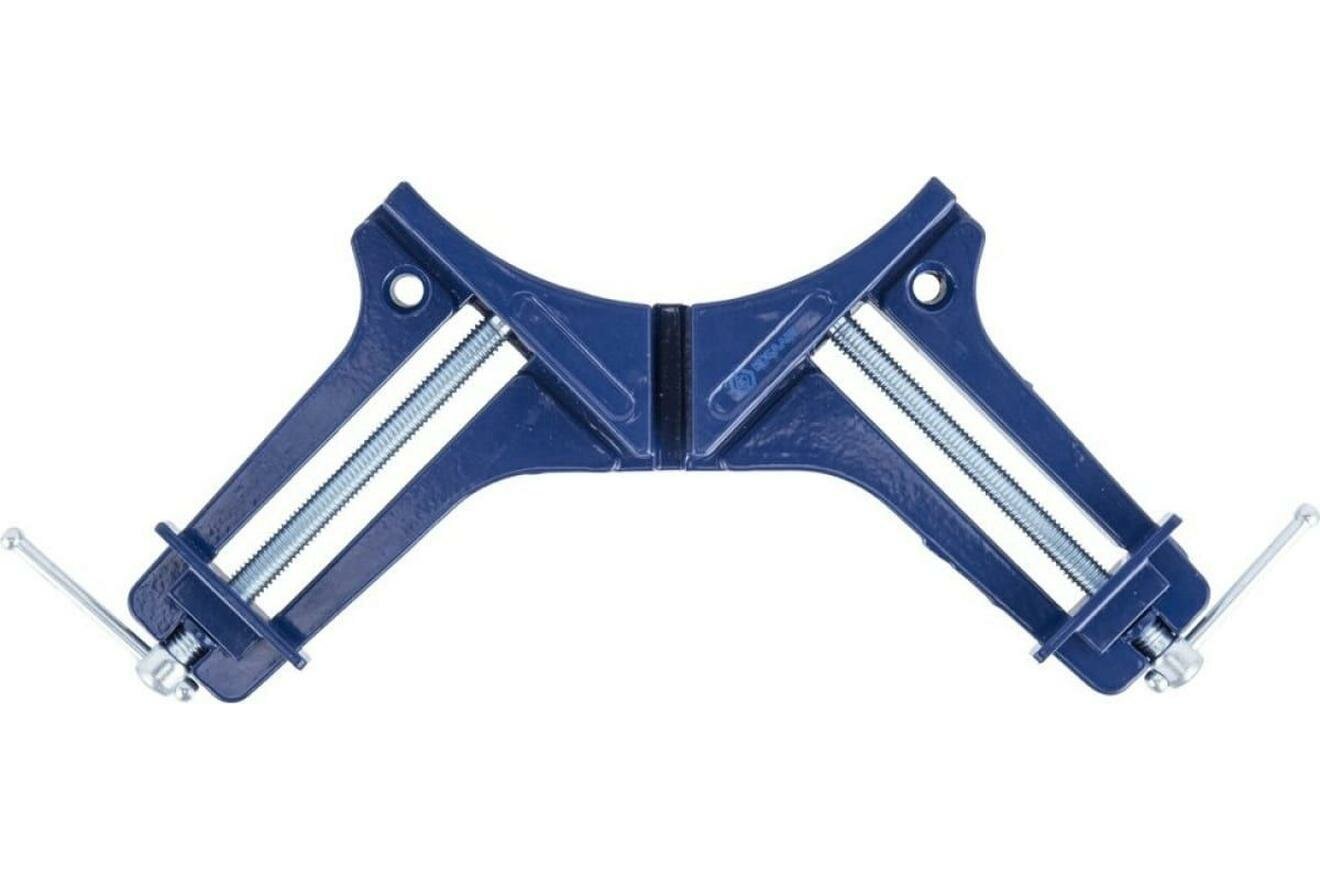 Струбцина кобальт арт. 244-742, угловая, усиленная, алюм. рамка, 75 мм