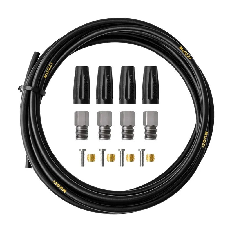 MUQZI Гидролиния для велосипеда для BH90 дисковых гидравлических тормозов, оливки и штуцеры в комплекте, длина 3 метра