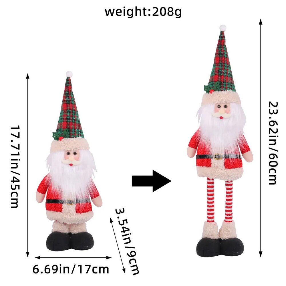 Игрушка под елку Christmas Telescopic Snowman Figure, высота 24 см, длина 25 см