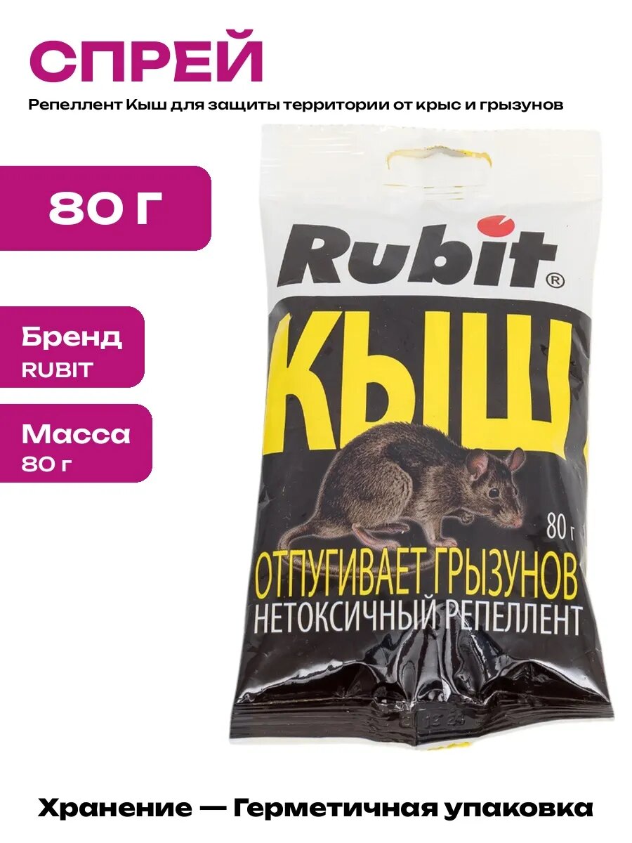Репеллент от грызунов Кыш защита дома и дачи эфирные масла