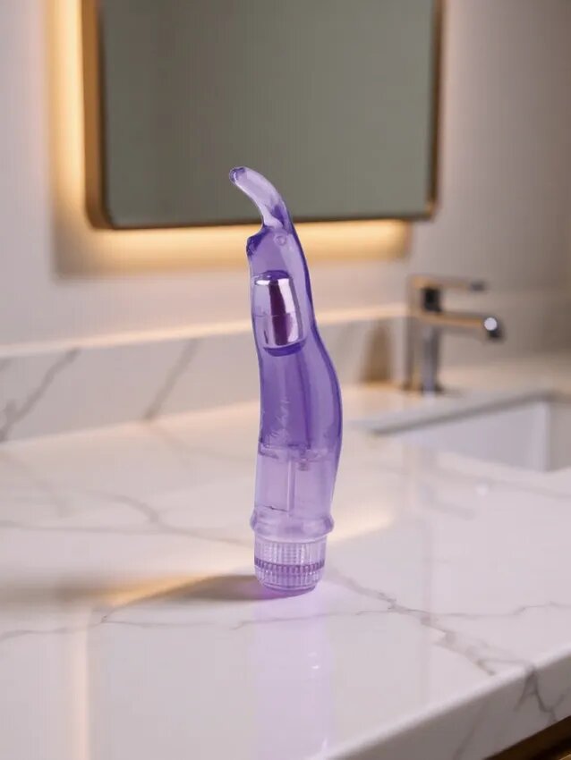 Вибратор Aphrodisia "Tickle Bunny Vib", фиолетовый, с вибрацией, 21см