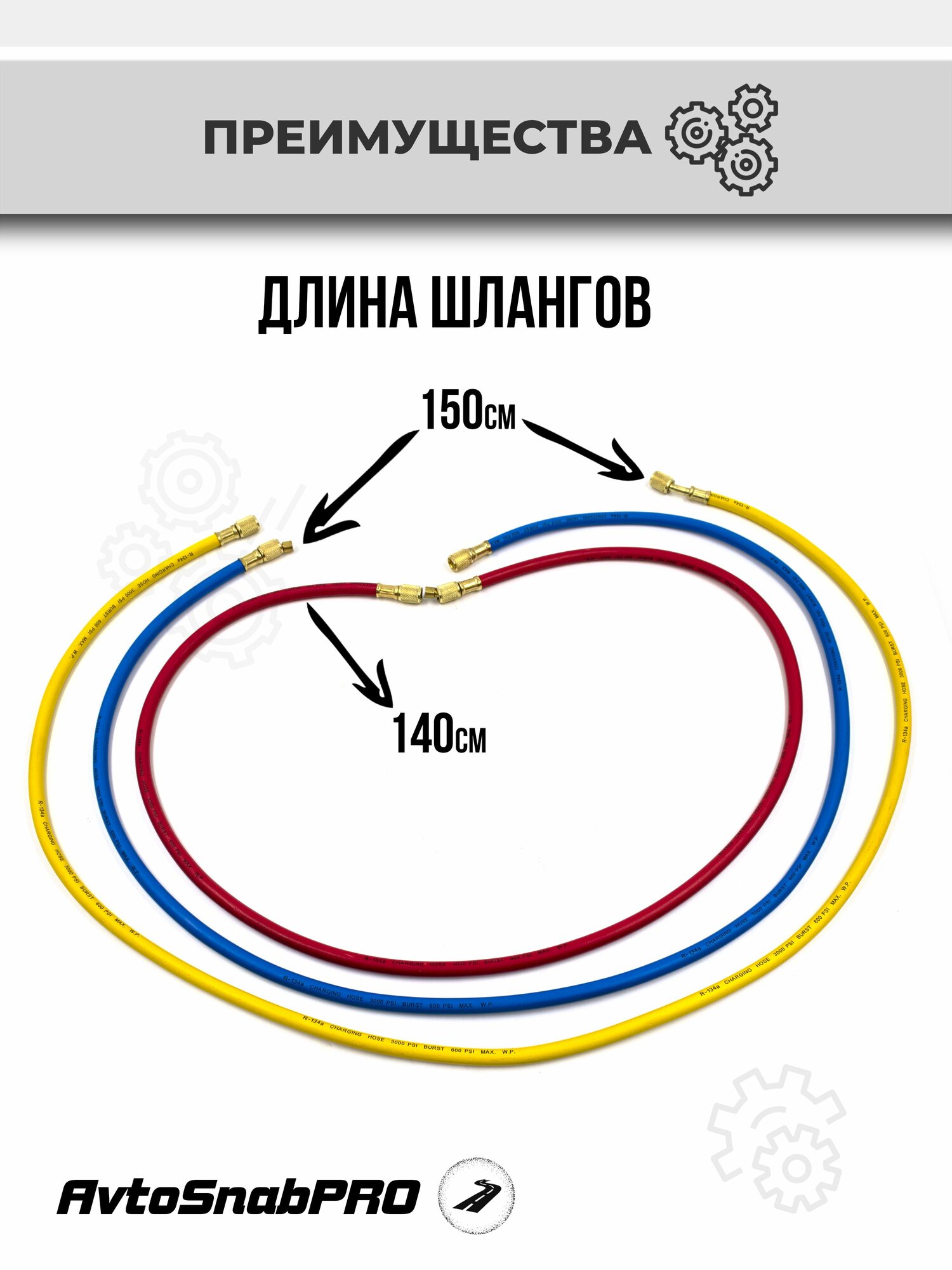 Манометрический коллектор для заправки кондиционеров и холодильников с комплектом шлангов и кейсом — фото 1